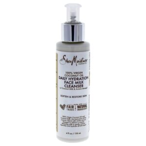 sheamoisture 100% virgin coconut oil daily hydration face milk cleanser | 4 fl.oz.