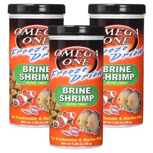 (3 Pack) Omega One Freeze Dried Brine Shrimp 1.28 Oz