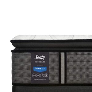 Sealy Response Premium 14-Inch Cushion Firm Euro Pillow Top Mattress, Queen, Made in USA, 10 Year Warranty