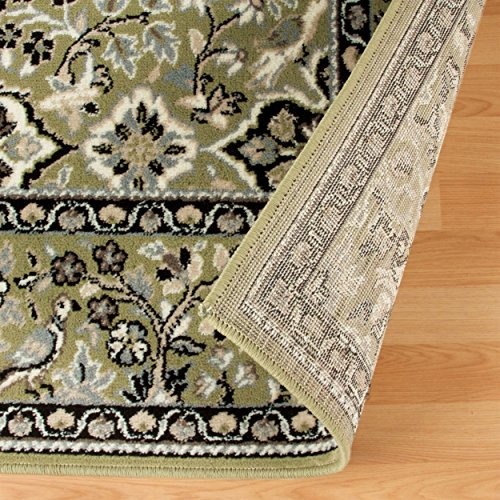 SUPERIOR Radcliffe Collection Area Rug, 8mm Pile Height with Jute Backing, Traditional European Tapestry Design, Fashionable and Affordable Woven Rugs - 5' x 8'