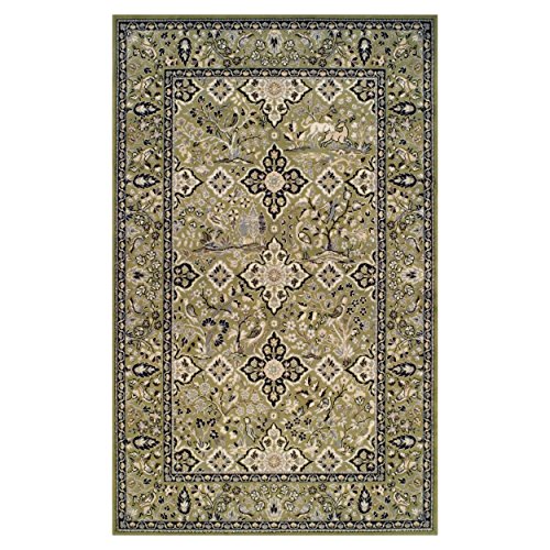 SUPERIOR Radcliffe Collection Area Rug, 8mm Pile Height with Jute Backing, Traditional European Tapestry Design, Fashionable and Affordable Woven Rugs - 5' x 8'