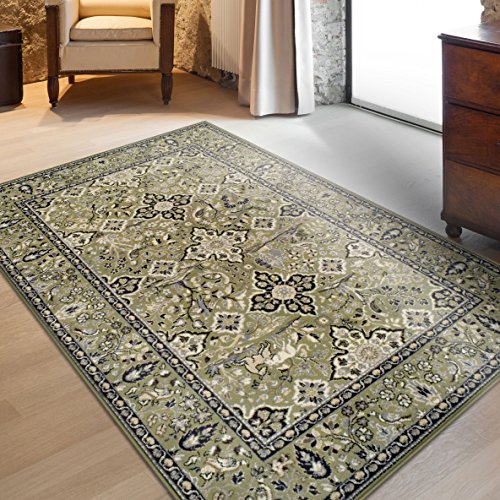 SUPERIOR Radcliffe Collection Area Rug, 8mm Pile Height with Jute Backing, Traditional European Tapestry Design, Fashionable and Affordable Woven Rugs - 5' x 8'