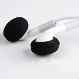 12 Pack(24pcs) 18mm Earbud Foam Earpad, Replacement Sponge Covers for Earphone (Black)