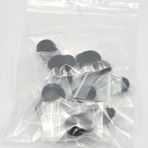 12 Pack(24pcs) 18mm Earbud Foam Earpad, Replacement Sponge Covers for Earphone (Black)