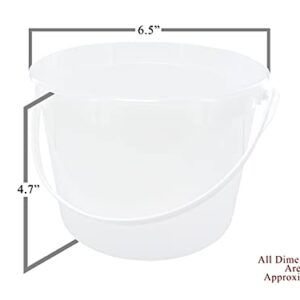 Poly Farm 64 oz Ice Cream Tub with Lid and Handle(3)