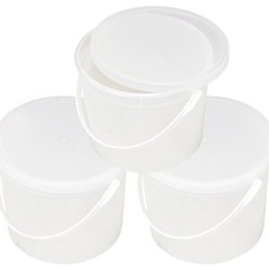 Poly Farm 64 oz Ice Cream Tub with Lid and Handle(3)