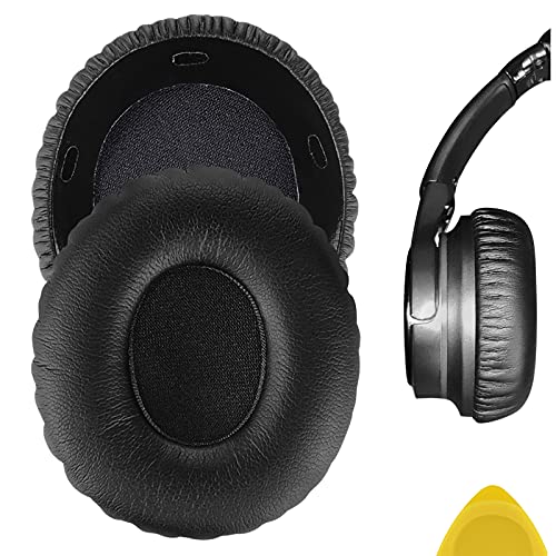 Geekria QuickFit Replacement Ear Pads for Sony MDR-10RC Headphones Ear Cushions, Headset Earpads, Ear Cups Repair Parts (Black)