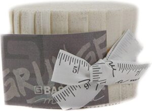 basicgrey grunge basics crème junior jelly roll 20 2.5-inch strips moda fabrics 30150jjr 270