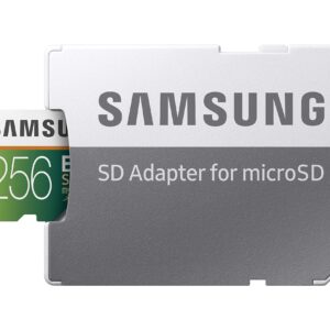 SAMSUNG (MB-ME256GA/AM) 256GB 100MB/s (U3) MicroSDXC EVO Select Memory Card with Full-Size Adapter