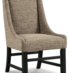 Signature Design by Ashley Sommerford Modern Farmhouse Upholstered 2 Piece Dining Chair Set, Brown