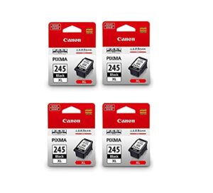 canon ddcrr cartridge, pg-245xl black (4 pack)