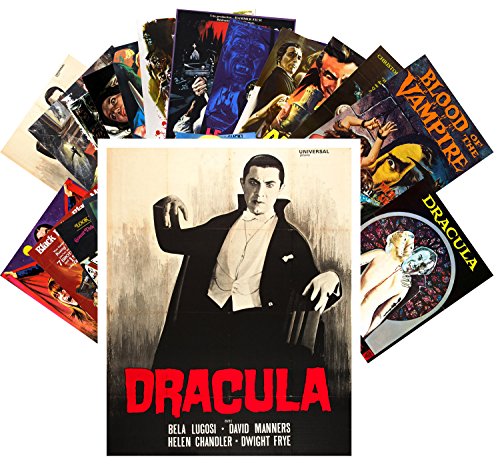 Vintage PostCards 24 pcs Vampires Thriller Vintage Trash Horror Movie Posters