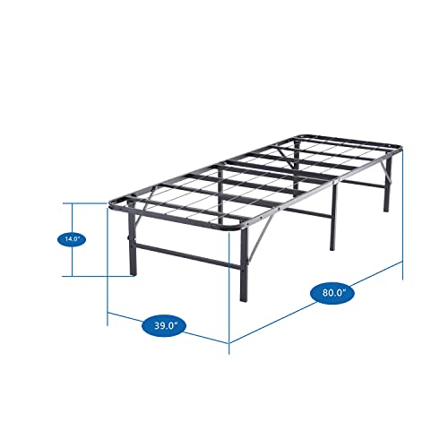 Naomi Home Twin XL Bed Frames, Foldable, Easy to Assemble, Storage Underneath