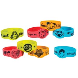 raymond geddes wonder "choose kind" silicone bracelets (pack of 24)