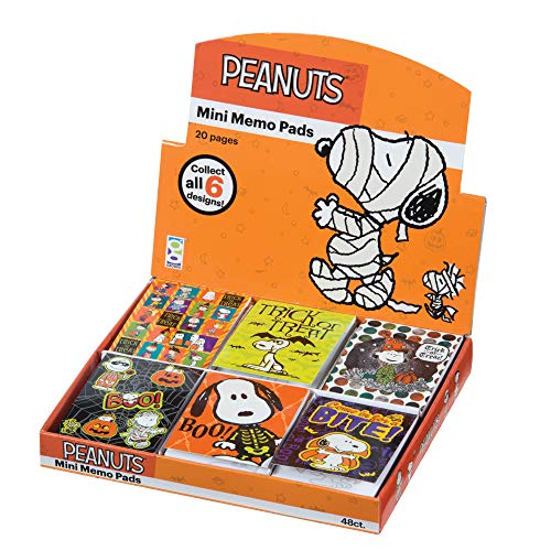 Raymond Geddes Peanuts Halloween Mini Memo Notebooks (Pack of 48)