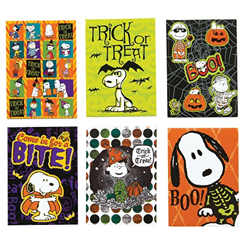 Raymond Geddes Peanuts Halloween Mini Memo Notebooks (Pack of 48)