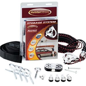 Hoister Direct 7806 - Overhead Storage Hoist for Jeep Top Removal, Truck Caps, Bikes, SUP, Dinghies, Canoes, Kayaks, Surfboards and More. Mount in Your Garage, Shop, Anywhere with a Ceiling.