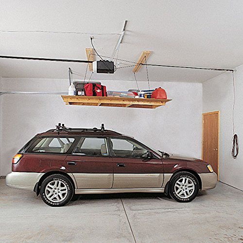 Hoister Direct 7806 - Overhead Storage Hoist for Jeep Top Removal, Truck Caps, Bikes, SUP, Dinghies, Canoes, Kayaks, Surfboards and More. Mount in Your Garage, Shop, Anywhere with a Ceiling.