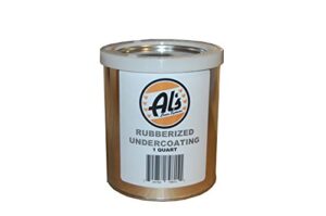 al's liner als-ucr premium diy rubberized undercoating, quart, black