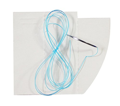 CynaMed Sutures Thread with Needle (12-Pack) - Training Sutures Pkg. of 12 (12, 4/0, 30mm Blade, 3/8 Reverse Cutting)