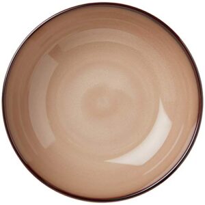 Gibson Elite Casa Estebana 10 Inch Reactive Glaze Serving Bowl, Brown