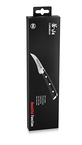 Cangshan S Series 1020410 German Steel Forged Peeling/Tourne Knife, 2.75-Inch Blade