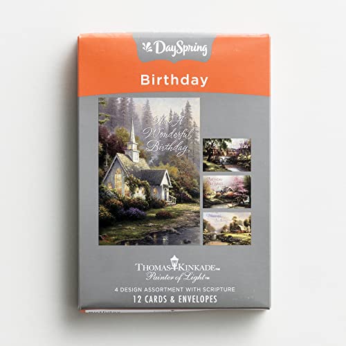 DaySpring Birthday - Inspirational Boxed Cards - Thomas Kinkade - 70107