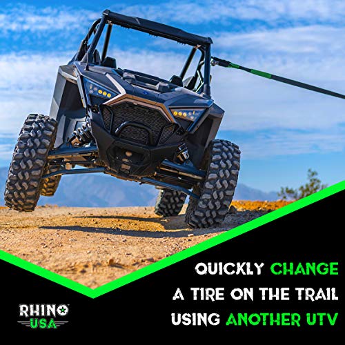 Rhino USA Heavy-Duty Recovery Gear Combos Off-Road Jeep Truck Vehicle Recovery, Best Offroad Towing Accessories - Guaranteed for Life (30' Strap + Shackles)