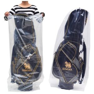 Big Plastic Bags Multi-Purpose Drawstring Bag Set Dust Cover For Keeping Golf's Bag, Picnic Mattress Good for Household Organizing Reusable Set of 2 Sizes