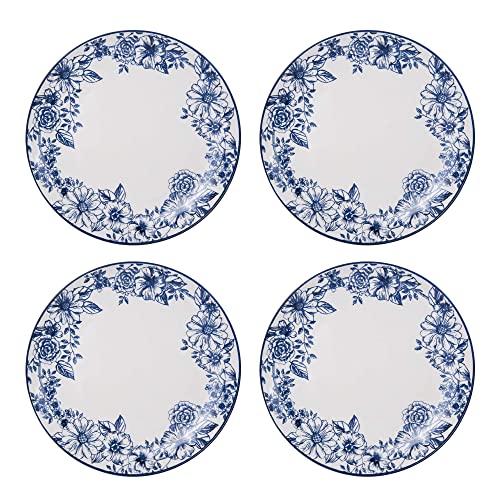 Pfaltzgraff Gabriela Blue 16-Piece Dinnerware Set, Service for 4