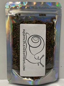 abf freshwater snail food mix - snail,shrimp,fish & crayfish food (8oz - 1/2 lb.)- abf1 - mini spirulina wafers & calcium