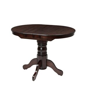 corliving dillon dining table cappuccino