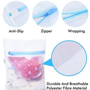 Plusmart Delicate Clothes Laundry Wash Bag, Mesh Laundry Bag for Delicates,Mesh Lingerie Bag, Bra Garment Laundry Bag Mesh, Underwear wash Bag, 5 Pack