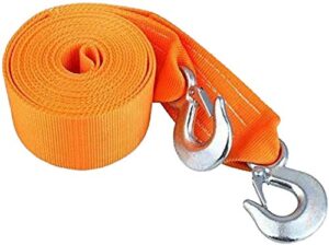 tow strap heavy duty, recovery strap 3" x 20' 18,000 lb break strength rope winch strap with 2 hook