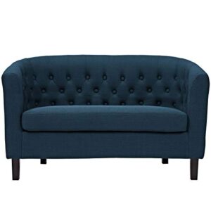 Modway Prospect Upholstered Contemporary Modern Loveseat In Azure