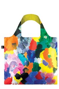 loqi museum ernst wilhem nay’s irisches gedicht reusabe grocery bags, multicolored