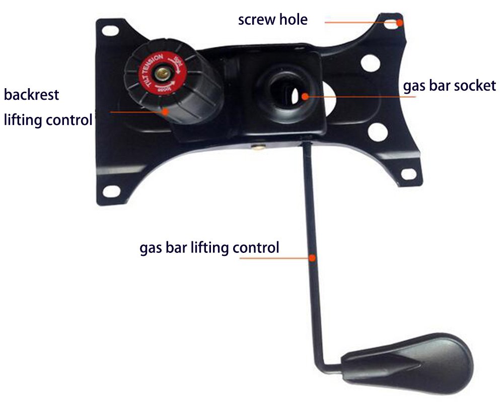 Warmword 6"x10" Tilt Control and Gas Lift,Replacement Office Chair Tilt Control Mechanism