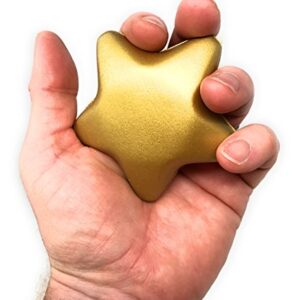 Funiverse 20 Bulk 3" Gold Star Award Stress Relievers - Perfect Office Awards, Student Prizes, or Camp Trophies