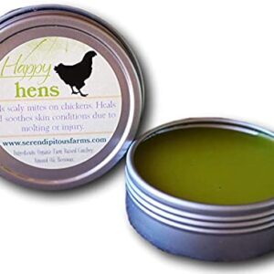 Serendipitous Summer Farms Happy Hens- All Purpose First Aid Poultry Balm. 100% Natural and Organic Comfrey Salve. for Pecking Wounds/Sores