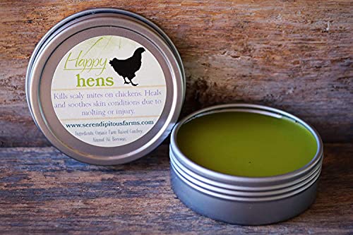 Serendipitous Summer Farms Happy Hens- All Purpose First Aid Poultry Balm. 100% Natural and Organic Comfrey Salve. for Pecking Wounds/Sores