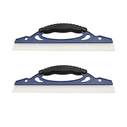 uxcell 2Pcs Silicone T-Bar Car Water Blade Dryer Squeegee Window Glass Scraper Wiper Cleaner Tool