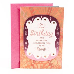 hallmark mahogany birthday card for daughter (i celebrate you)