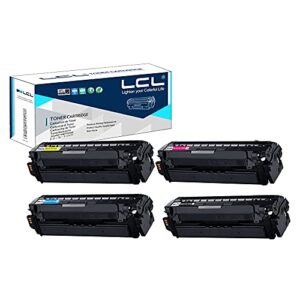 lcl remanufactured toner cartridge replacement for samsung clt-505l clt-k505l clt-c505l clt-m505l clt-y505l sl-c2620dw sl-c2670fw sl-c2680fx (4-pack black cyan yellow magenta)