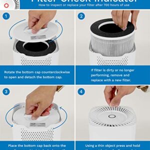 hOmeLabs HEPA Filter Replacement - Fits HME020020N hOmeLabs 4-in-1 Compact Ionic HEPA Air Purifier