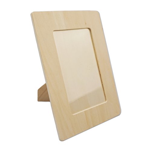 LWR CRAFTS Wooden DIY Photo Frame 4" x 6" Pack of 2