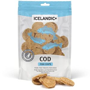 Icelandic+ Plus Cod Fish Chips Dog Treat 2.5-oz Bag