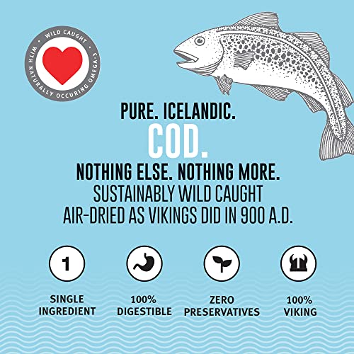 Icelandic+ Plus Cod Fish Chips Dog Treat 2.5-oz Bag