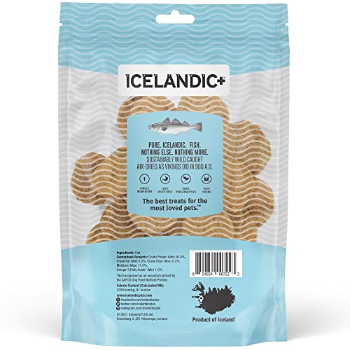 Icelandic+ Plus Cod Fish Chips Dog Treat 2.5-oz Bag