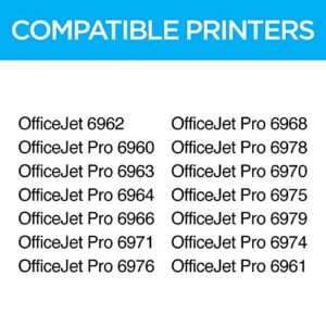 LD Products Compatible Ink Cartridge Replacements for HP 906XL 906 XL T6M18AN & 902XL 902 XL High Yield (Black Cyan Magenta Yellow 4-Pack) for OfficeJet Pro 6960 6963 6964 6971 6976 6979 6961