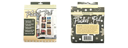 My Packet Pal Spice & Seasoning Packet Holder Organizer For Kitchen Cabinets Set Of 2